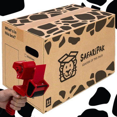 SAFARIPAK - 10 Pack Strong Cardboard Packing Moving House Boxes 52cm x ...