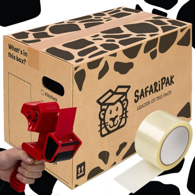 SAFARIPAK - 10 Pack Strong Cardboard Packing Moving House Boxes 52cm x ...