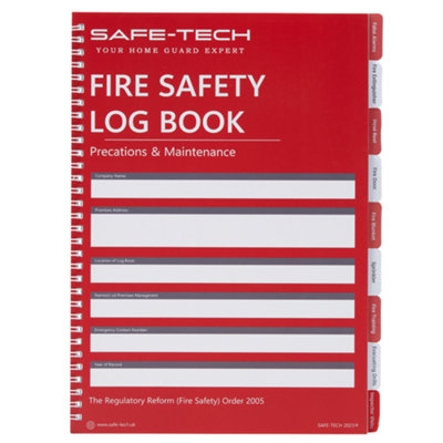 SAFE-TECH - Fire Safety Logbook for Precautions and Maintenance | DIY ...