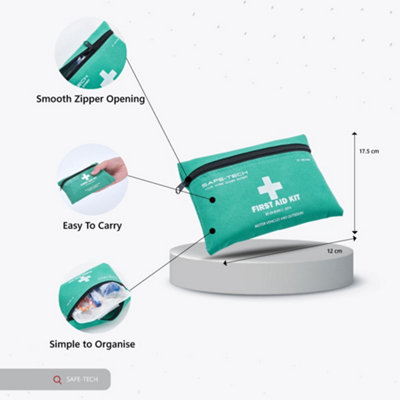 SAFE-TECH First Aid Kit for Vehicle and Outdoor