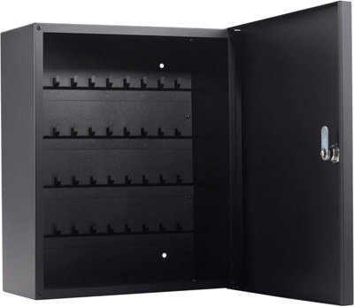 Safes UK Black Keycab 40 Key Cabinet Wall Mounted Safe Key Storage