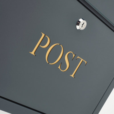 Safes UK Mail Catcher Large Letterbox-High Security Metal Wall Mounted ...