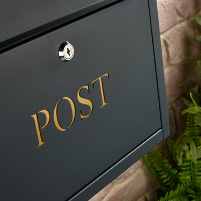 Safes UK Mail Catcher Large Letterbox-High Security Metal Wall Mounted ...