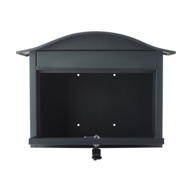 Safes UK Mail Catcher Large Letterbox-High Security Metal Wall Mounted ...