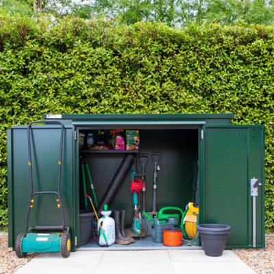 SafeStor Richmond Fir Green 6 X 3 Metal heavy-duty outdoor storage unit ...