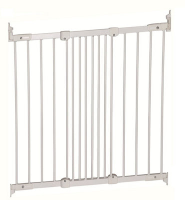 Safetots Diagonal Fit Baby Gate, 67cm - 105.5cm, White Metal, Multi Fit ...