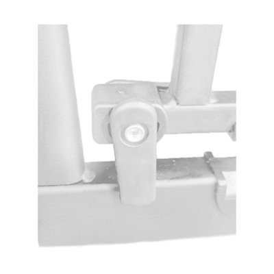 Safetots Elite Pressure Narrow Safety Gate, 65.5cm - 74.5cm, Matt White ...