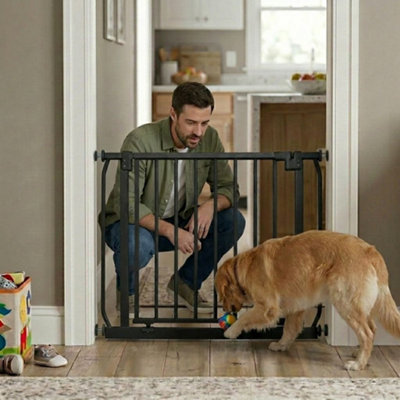 Safetots Elite Pressure Safety Gate, 116cm - 125cm, Matt Black ...