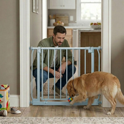 Safetots Elite Pressure Safety Gate, 125cm - 134cm, Matt Grey, Pressure ...