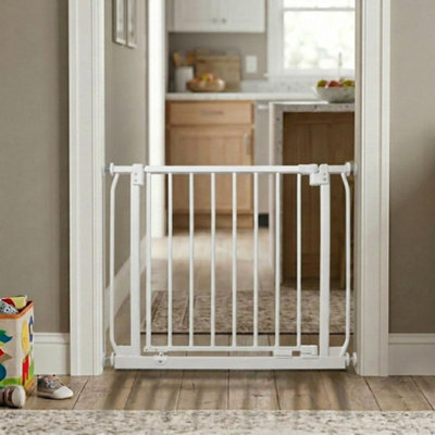 Safetots Elite Pressure Safety Gate, 134cm - 143cm, Matt White ...