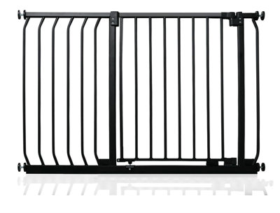 Safetots Elite Pressure Safety Gate, 98cm - 107cm, Matt Black, Pressure ...