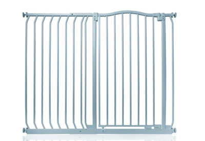 Safetots Extra Tall Curved Top Safety Gate, 116cm - 125cm, Matt Grey ...