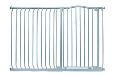Safetots Extra Tall Curved Top Safety Gate, 134cm - 143cm, Matt Grey ...