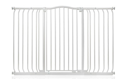 Safetots Extra Tall Curved Top Safety Gate, 143cm - 152cm, Matt White ...