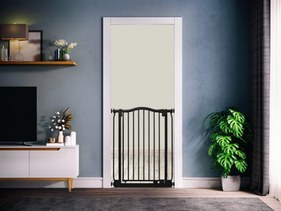 Safetots Extra Tall Curved Top Safety Gate, 161cm - 170cm, Matt Black ...