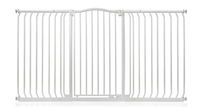 Safetots Extra Tall Curved Top Safety Gate, 170cm - 179cm, Matt White ...