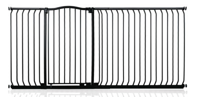 Safetots Extra Tall Curved Top Safety Gate, 198cm - 207cm, Matt Black ...