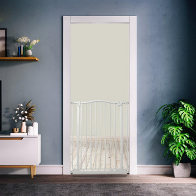 Safetots Extra Tall Curved Top Safety Gate, 198cm - 207cm, Matt White ...