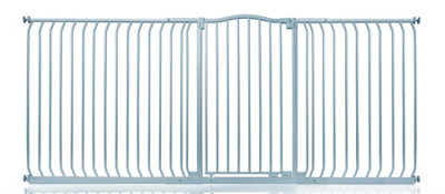 Safetots Extra Tall Curved Top Safety Gate, 225cm - 234cm, Matt Grey ...