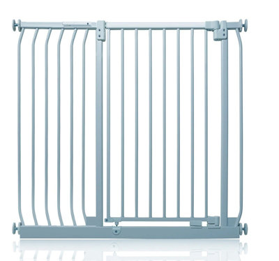 Safetots Extra Tall Elite Safety Gate, 107cm - 116cm, Matt Grey, Extra ...