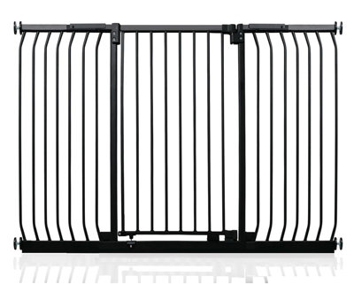 Safetots Extra Tall Elite Safety Gate, 152cm - 161cm, Matt Black, Extra ...