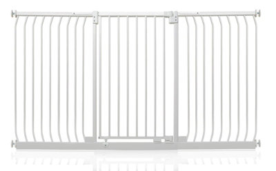 Safetots Extra Tall Elite Safety Gate, 197cm - 206cm, Matt White, Extra ...