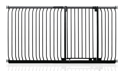 Safetots Extra Tall Elite Safety Gate, 198cm - 207cm, Matt Black, Extra ...