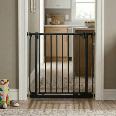 Safetots Extra Tall Elite Safety Gate, 198cm - 207cm, Matt Black, Extra ...