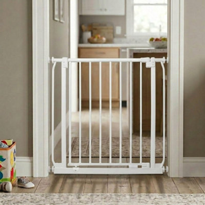 Safetots Extra Tall Elite Safety Gate, 98cm - 107cm, Matt White, Extra ...