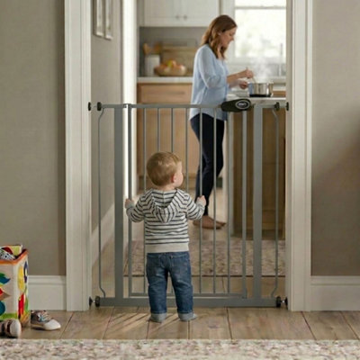 Safetots Extra Tall Metal Safety Gate Pressure Fit, 113.8cm - 121.4cm ...