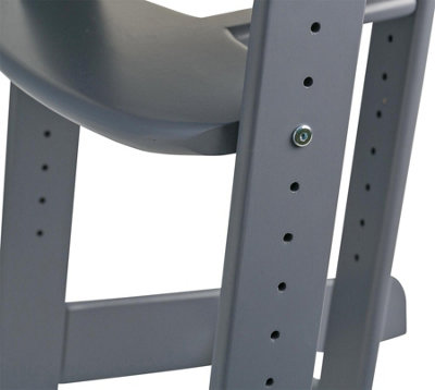 Safetots Grow with Me Wooden High Chair, Grey, Highchair for Baby and ...