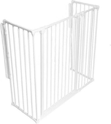 Safetots Multi Panel Fire Surround, White, 71cm Deep x 118cm Wide, 70cm ...