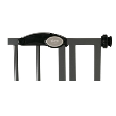 Safetots Pressure Fit Self Closing Stair Gate, 118.2cm - 125.2cm, Slate ...