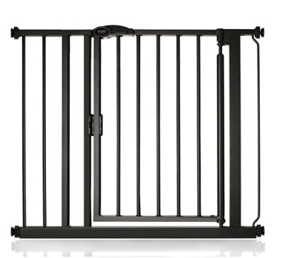 Safetots Pressure Fit Self Closing Stair Gate, 89.4cm - 96.4cm, Matt ...