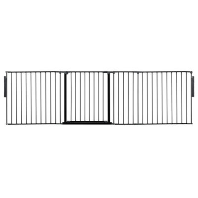 Safetots Room Divider Black Up to 105cm, Multi Panel Flexible Room ...