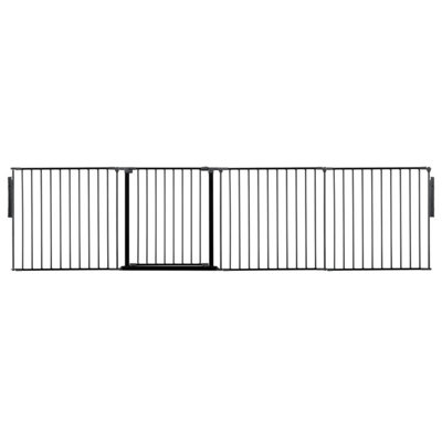 Safetots Room Divider Black Up to 105cm, Multi Panel Flexible Room ...