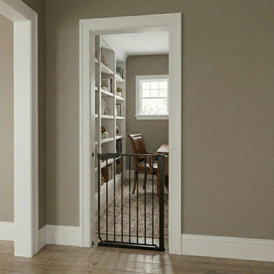 Safetots Super Narrow Baby Gate, 60.5cm - 66.5cm, Black, Child Safety ...