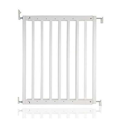 Buy Safetots Top of The Stairs Screw Fitted Stair Gate, White Wooden ...