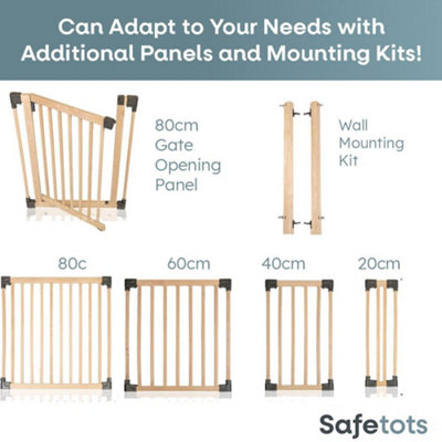 Safetots Wooden Play Den, 100cm x 100cm, Baby Playpen, Play Den for ...
