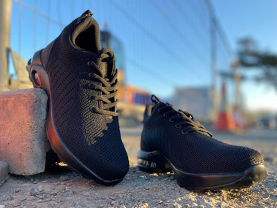 SAFETY BRANDS A50 Men's Safety Air Trainer Shoes Steel Toe, Lightweight ...