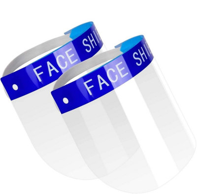 Safety Face Shield Full Protection Cap Wide Visor Resistant Spitting ...