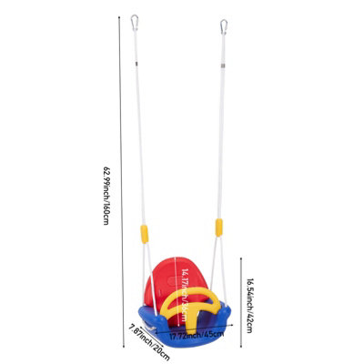Safety Garden Rope Swing Seat for Detachable Hanging Seat with Support ...