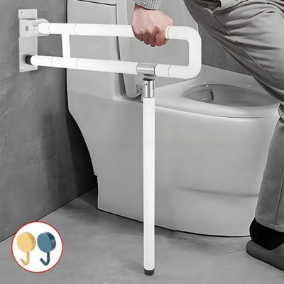 Safety Grab Bar Foldable Toilet Hand Rail Bathroom Support