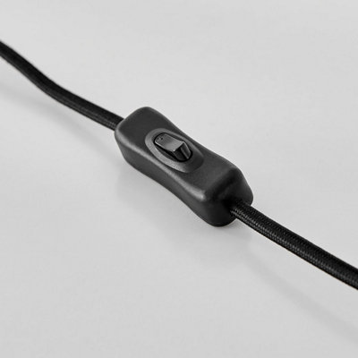 SAFFRON Gold Chrome Halo Table Lamp with White Marble Base and Black ...