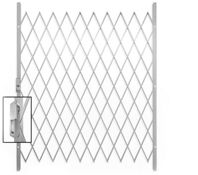 SAFTA Single Metal Expanding/Retractable Security Gate Barrier Grille ...