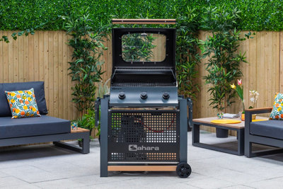 Sahara S350 3 Burner Gas Barbecue