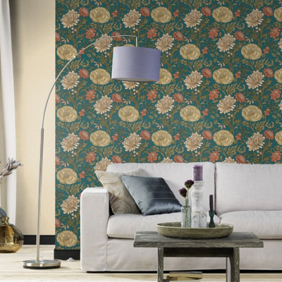 paste the wall feature wallpaper