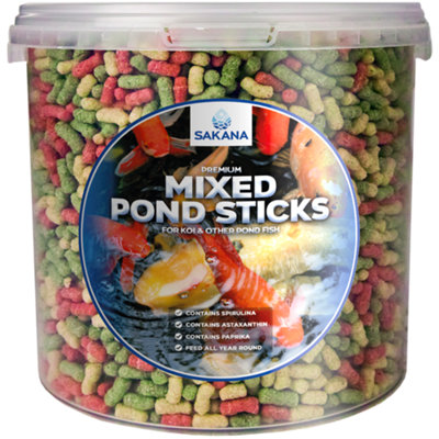 Sakana 1L Mixed Fish Sticks Complete All Round Balanced Cold Water Fish ...