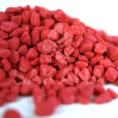 Sakana 2.5L Red Aquatic Fish Gravel - Premium Aquarium Tank Pond Décor ...