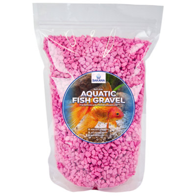 Sakana 20kg Magenta Fluorescent Fish Gravel - Tropical Decorative Pond ...